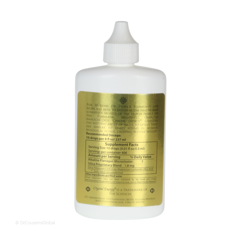 Crystal Energy “Hunza Water”, 4 fl. oz., PHI Sciences - HolisticPeople.com